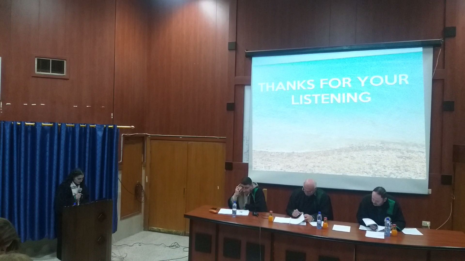 Awarding researcher Souria Issa Khuzami a master's degree in ...