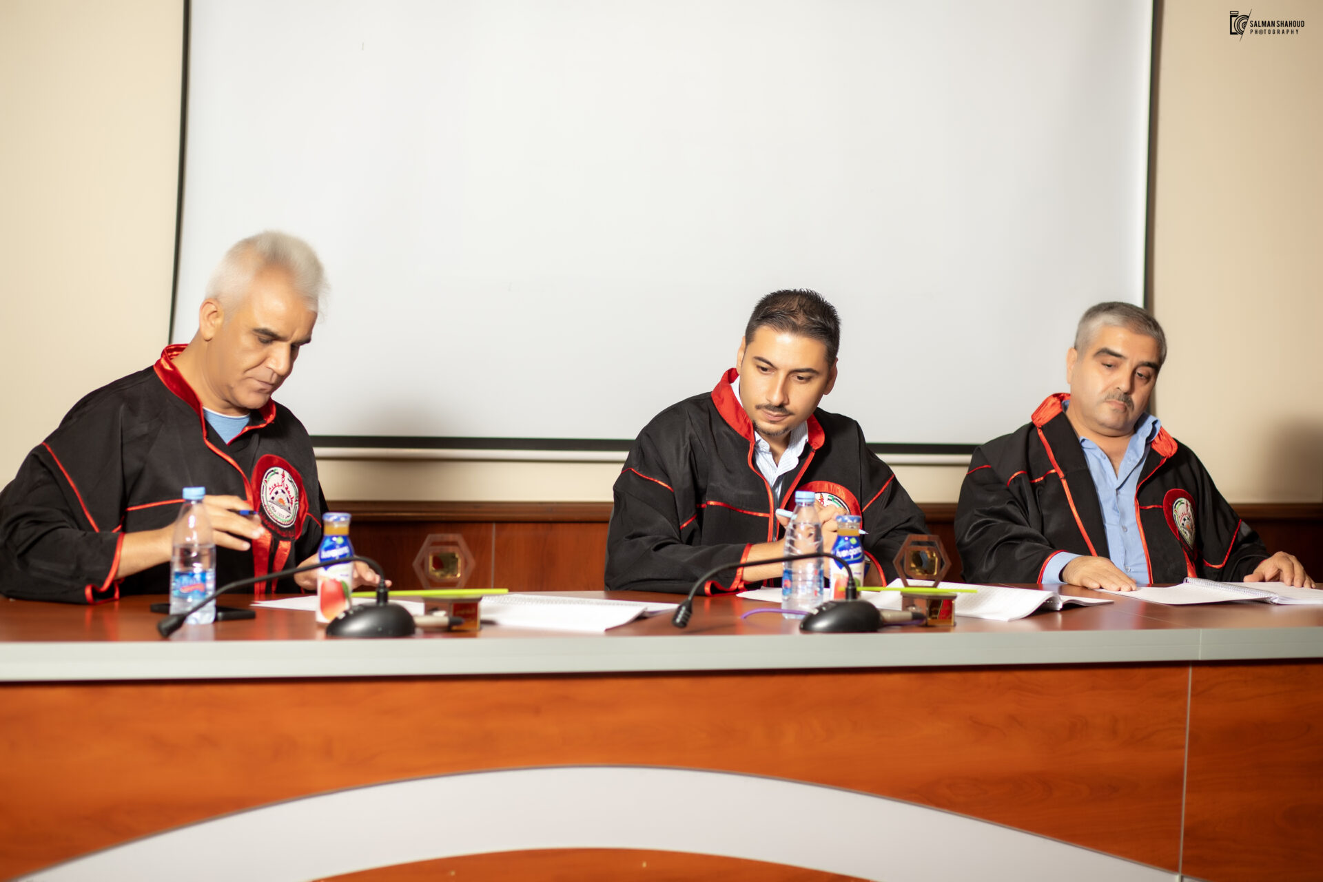 Awarding researcher Ali Muhammad Mustafa a master's degree in ...