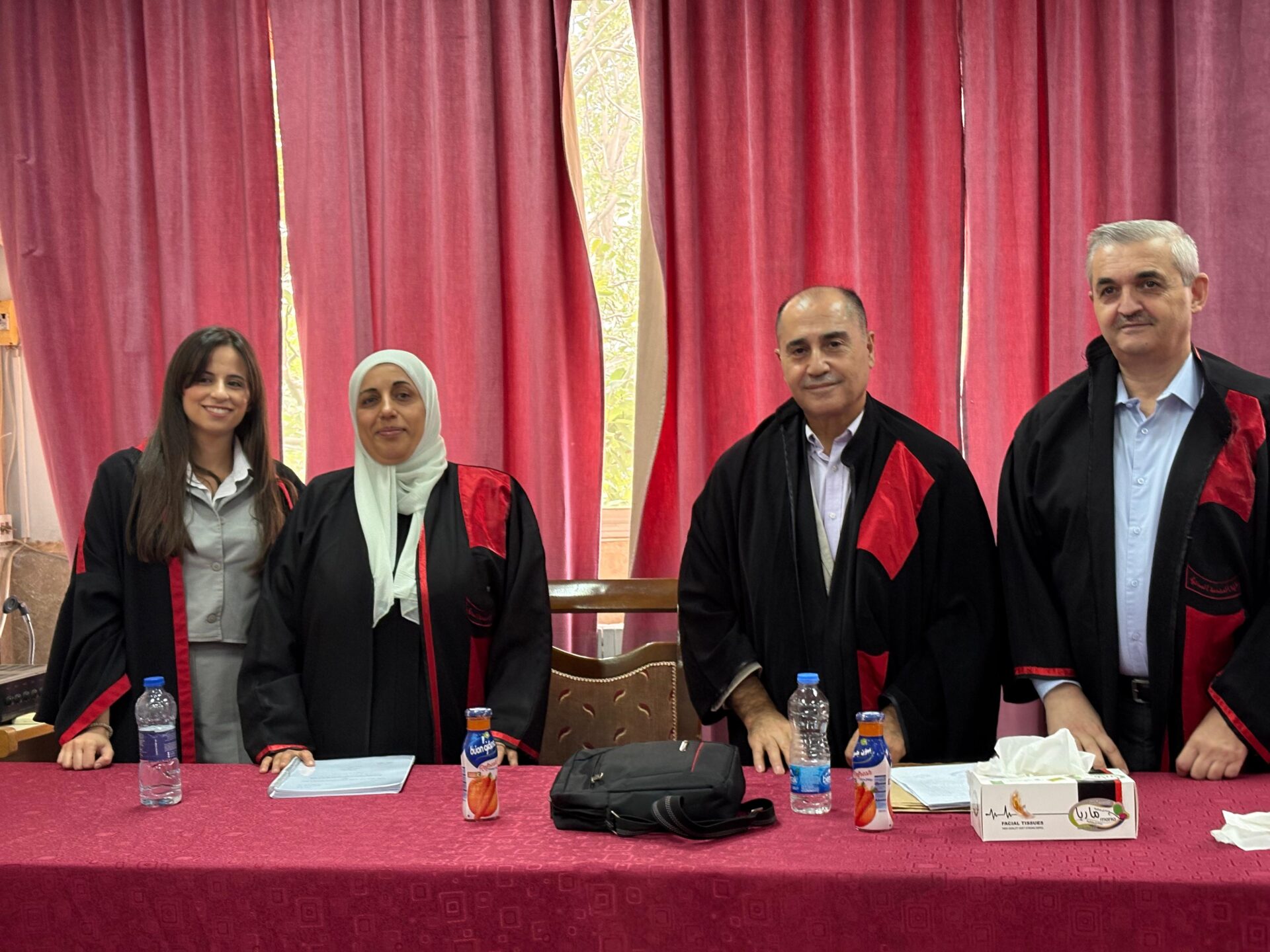 Awarding researcher Reem Zakhour Hanoush a master's degree in ...